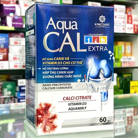 Aqua Cal Extra Hỗ Trợ Bổ Sung Canxi Và Vitamin D3 Cho Cơ Thể