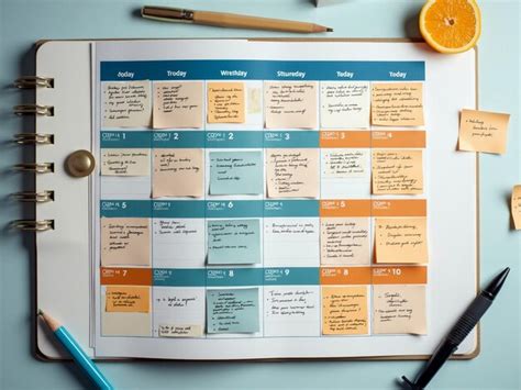Marketing Plan Strategy Calendar Planner Concept Premium Ai Generated