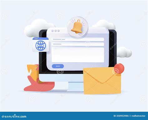 Business Management Illustration In D Style Planning Work Tasks Managing Inbox Emails Making