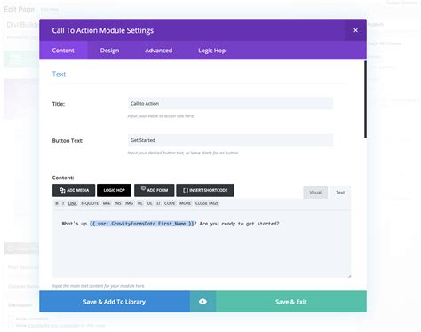 Divi Add On Logic Hop