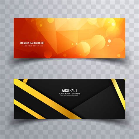 Abstract Header Design Set 677554 Vector Art At Vecteezy