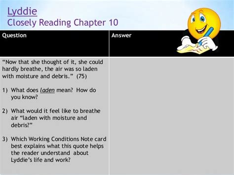 Lyddie Lesson Seven Unit 1