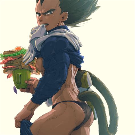 Supobi Vegeta Dragon Ball Dragonball Z Highres 1boy Ass Bara