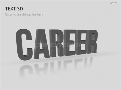 3d Text Powerpoint Template