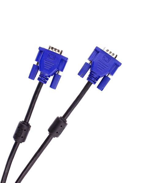 Premium Photo VGA Cable Use For The Connect Monitor On White Background
