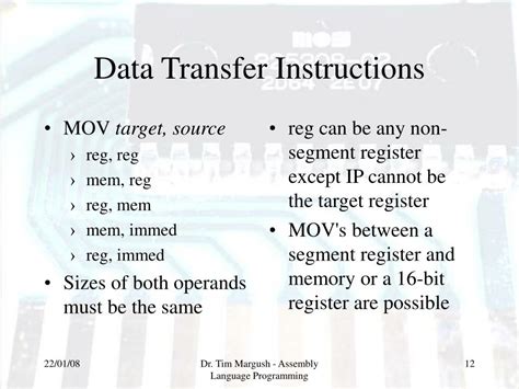 Ppt Introduction To 8086 Assembly Language Powerpoint Presentation Free Download Id 3651896