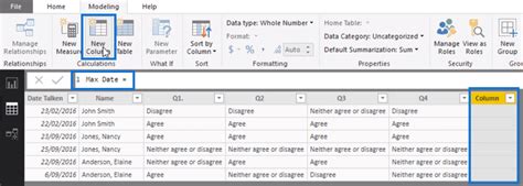 Using The Maxx Dax Function In Power Bi To Calculate Most Recent Values