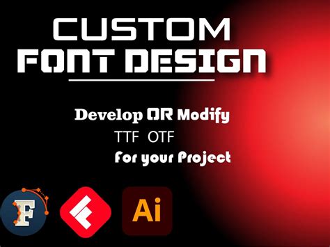 custom font typography lettering font design ttf otf upwork