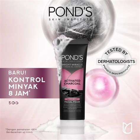 Jual Ponds Bright Miracle Ultimate Oil Control Activated Charcoal