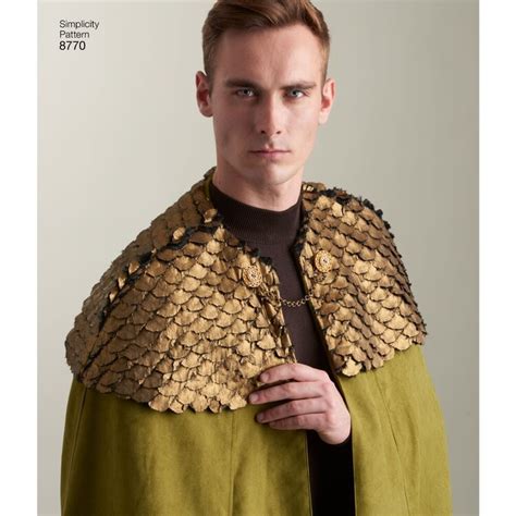 Simplicity 8770 Unisex Costume Capes Pattern One Size