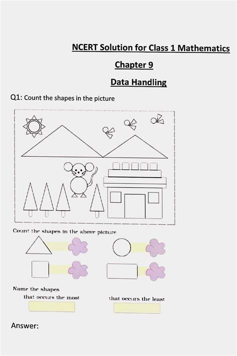 Mp Board Solution Class 1 St Math Chapter 9 Data Handling