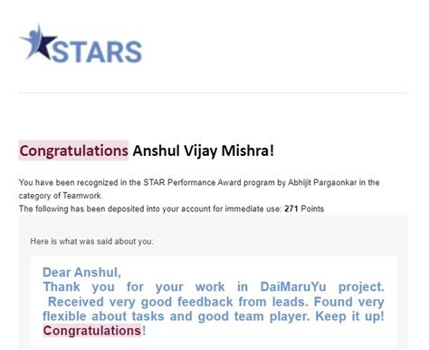 anshul mishra on linkedin nttdata star performance award