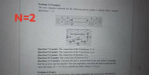 Problem 3 15 Points The Zero Sequence Network For