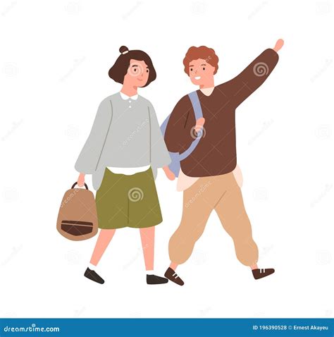 Classmates 2 Colored Line Icon Simple Colored Element Illustration