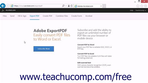 Adobe Acrobat Xi Training Tutorial Course Youtube