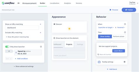 Announcements Userflow Documentation Announcements Userflow Documentation