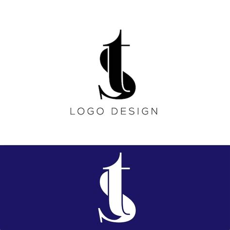 Premium Vector St Initial Letter Logo Design