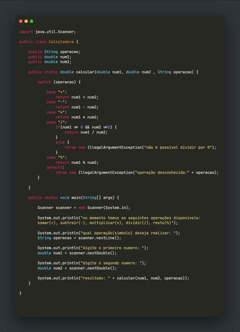 🚀 Projeto Finalizado Calculadora Em Java 💻 Pedro Lucas Saraiva Cordeiro