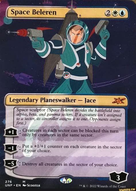 Legendary Planeswalker Jace Space Sculptor Space Beleren Divides The Battlefield Into Alpha
