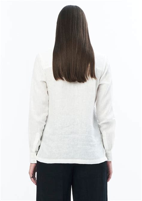 Minimal Blouse In Off White Jonny Cota