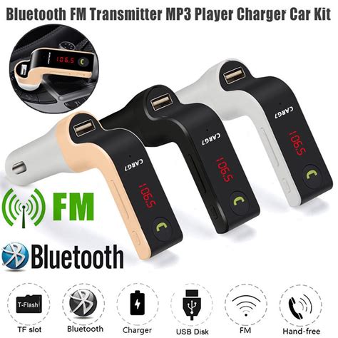 CAR G7 Bluetooth MP3 FM Transmitter Bluetooth Wireless Car Kit Hands Free FM Adapter Transmitter