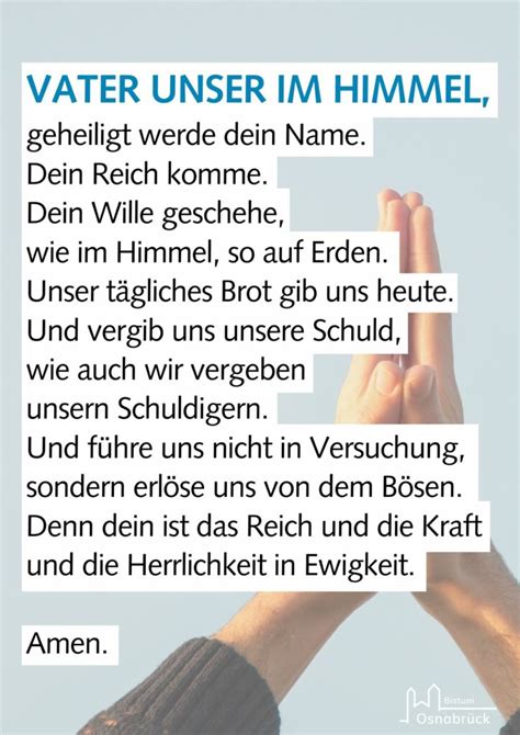 Christliche Lieblingsgebete Bistum Osnabrück