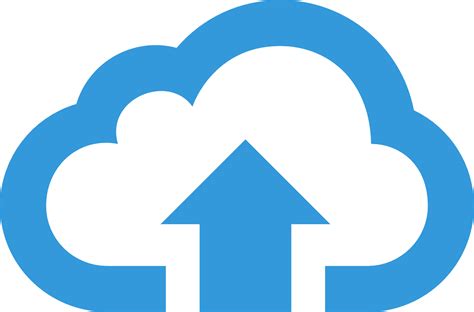 Upload To Cloud Blue Button Transparent PNG StickPNG