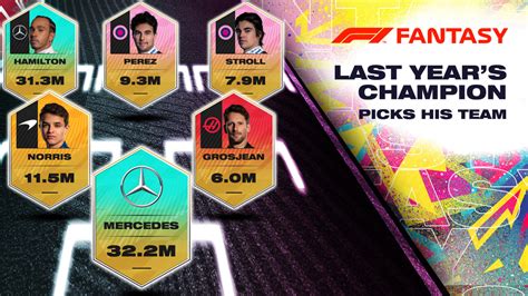 F1 Fantasy Last Years Champion Picks His Team For The 2020 Austrian