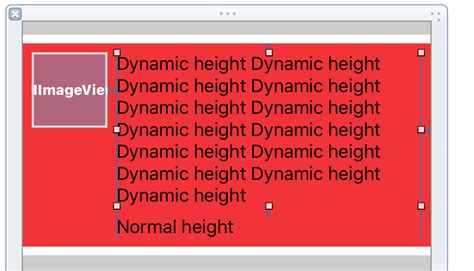 Swift Xcode Dynamic Height Only With Top Label Stack Overflow