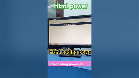 Html Shorts Coding Power Shortvideo Power Of