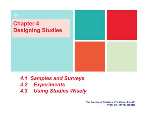 AP Stats Chapter 4 PowerPoint