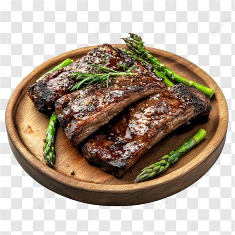 소박한 접시 투명 배경에 신선한 허브가있는 3d 구운 돼지 갈비 신선한 허브 육즙이 풍부한 갈비 훈제 갈비 Png 일러스트 및 이미지 에 대한 무료 다운로드 Pngtree