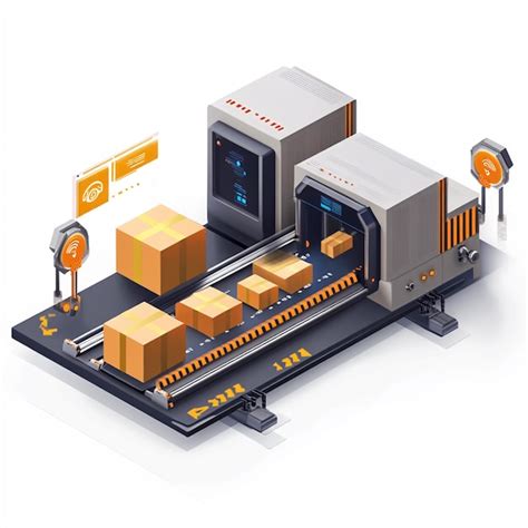 A Visual Of An Automated Tracking System With Sensors And RFID Technology Managing Package