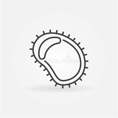 Pathogenic Bacteria Round Symbol Vector Pathogen Concept Illust Stock Vector Illustration Of