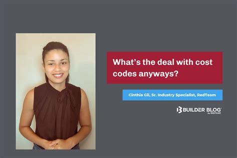 Builderchat Whats The Deal With Cost Codes Builder Blog