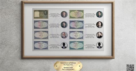 Pakistani Currency Signature Series One Rupee Note Government Of