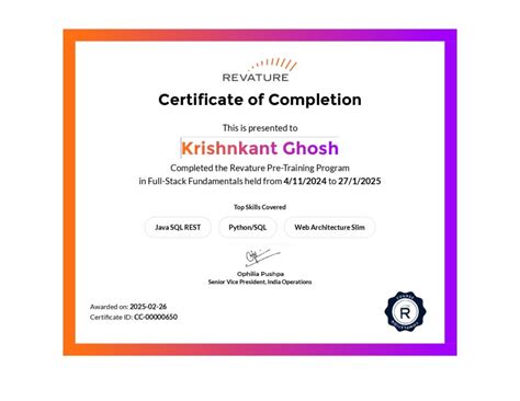 Fullstackdevelopment Java Python Sql Rest Webarchitecture Revature Krishnkant Singh