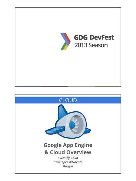 Google App Engine Cloud Overview Devfest Pdf