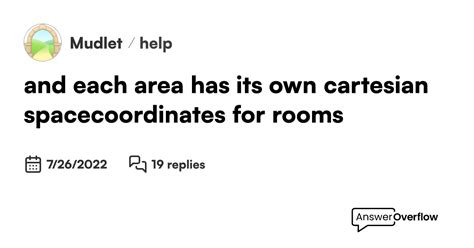 And Each Area Has Its Own Cartesian Spacecoordinates For Rooms Mudlet