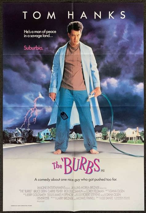 All About Movies The Burbs Poster Original One Sheet 1989 Tom Hanks