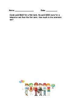 Bar Model Drawing Level Multi Steps SN Math By Strich Education