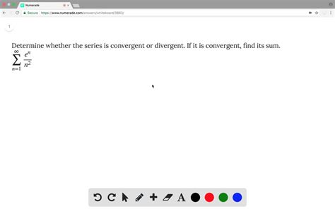 Solved Determine Whether The Series Is Convergent Or Divergent If It Is Convergent Find Its