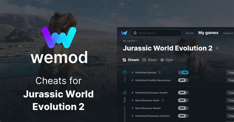 Jurassic World Evolution 2 Cheats And Trainers For Pc Wemod