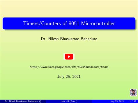 Timers And Counters Of Microcontroller 8051 Pdf Computing