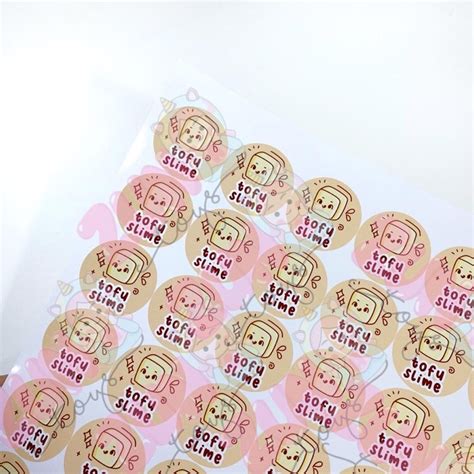 Jual Sticker Slime Label Slime Sticker Untuk Slime 12pc Shopee