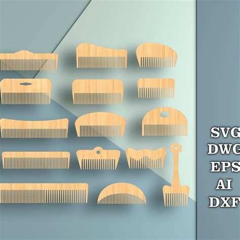 Beard Comb Svg Files Etsy