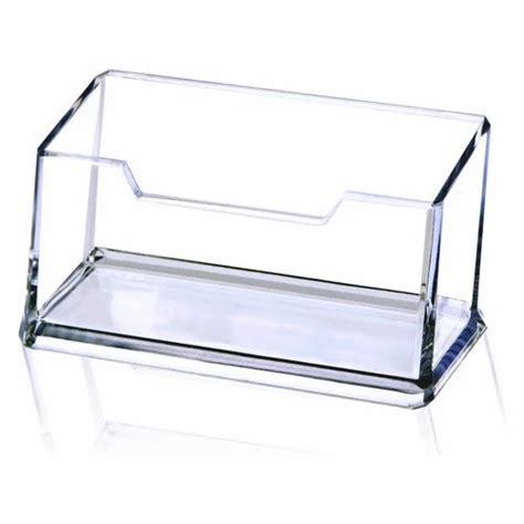 Clear Acrylic Business Card Holder Name Card Organizer For Desk Fits