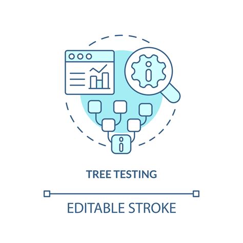 Tree Testing Turquoise Concept Icon Website Architecture Mental Model