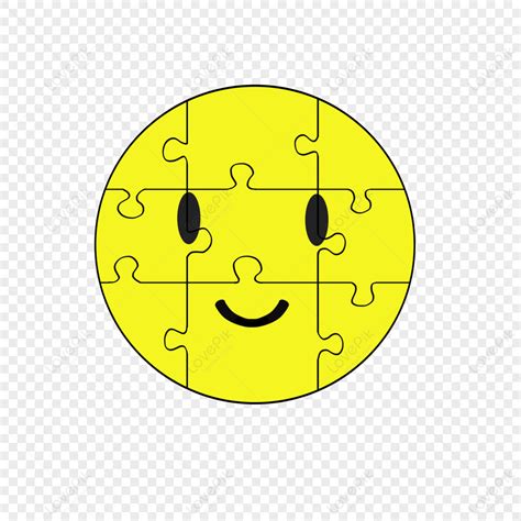 미소 얼굴 일러스트 퍼즐 클립 아트일주스마일리 Png 일러스트 무료 다운로드 Lovepik