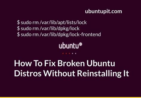 How To Fix Broken Ubuntu Os Without Reinstalling The System Artofit
